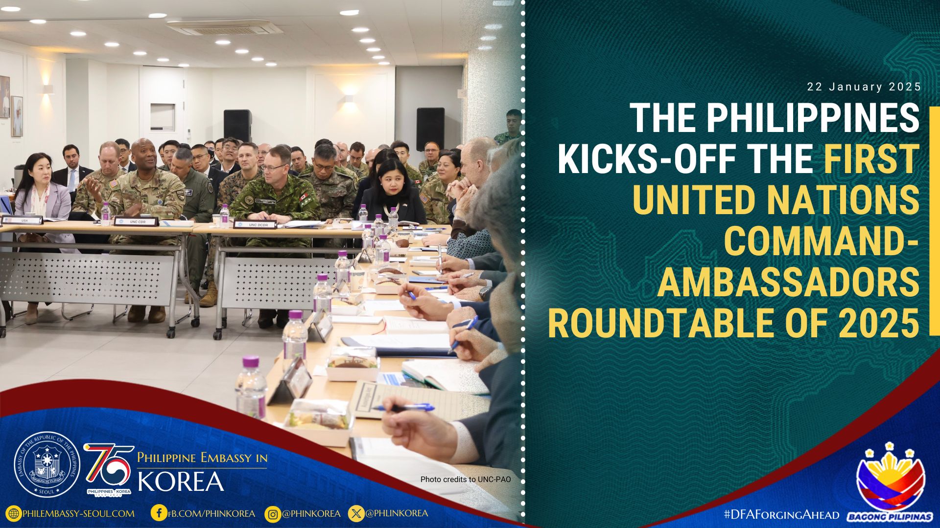 THE PHILIPPINES KICKS-OFF THE FIRST UNITED NATIONS COMMAND-AMBASSADOR ...